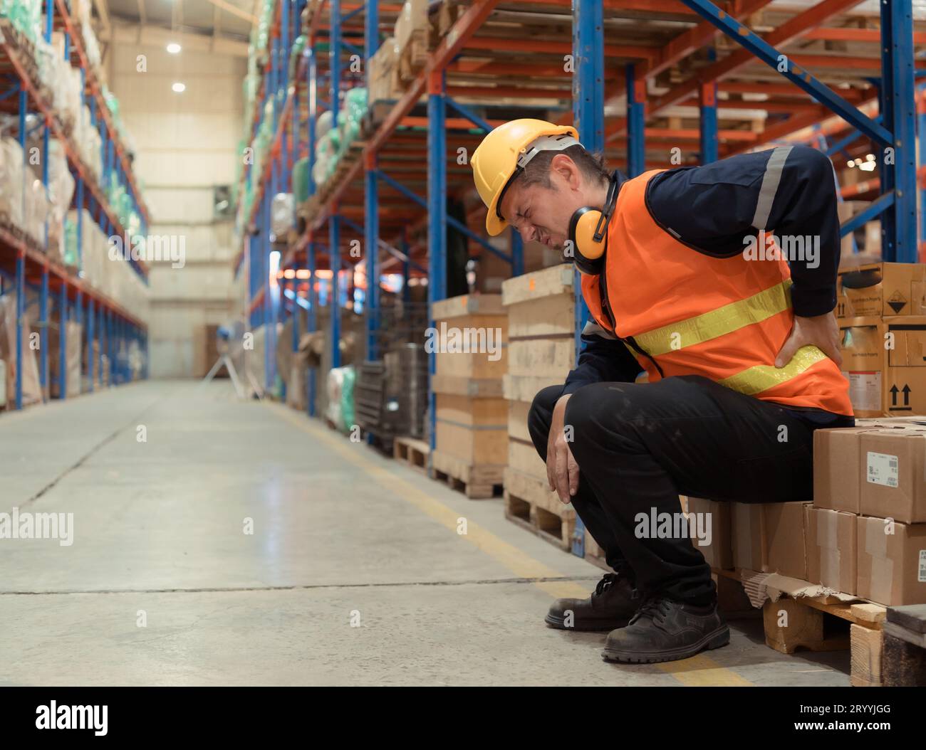 Back pain often occurs with employees who work in warehouses, Because ...