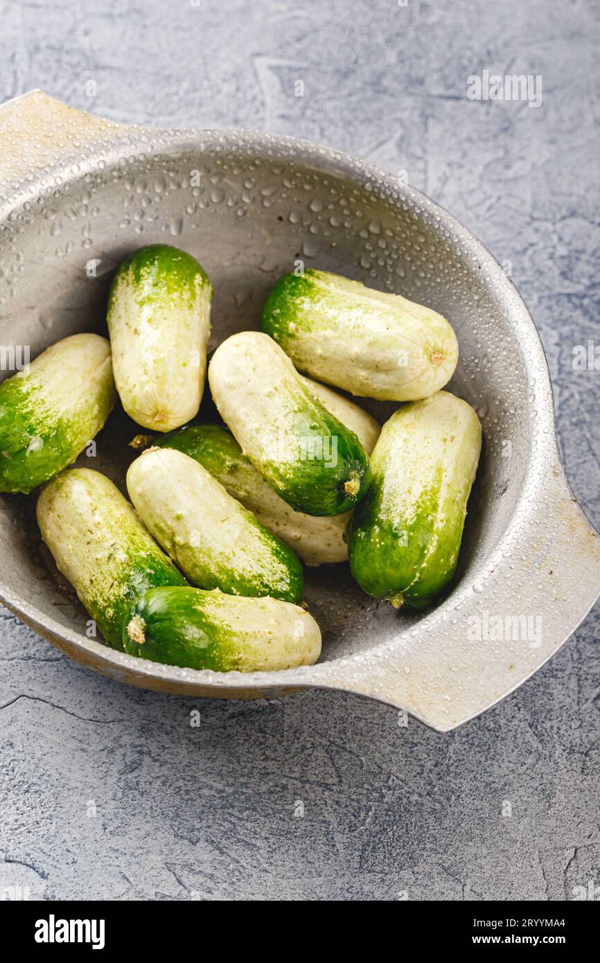 Baby cucumber hi-res stock photography and images - Alamy