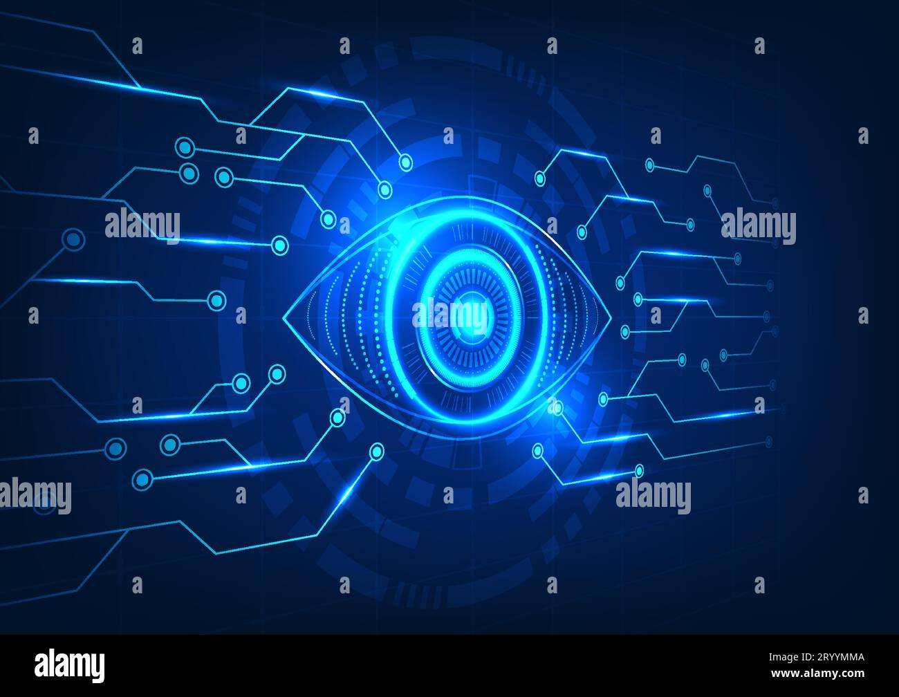 Eye technology connected to the technology circuit board with a ...