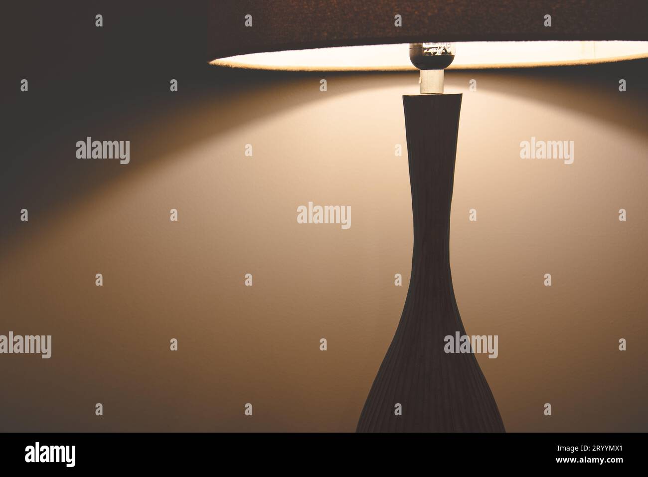 Hotel bedroom lamp. Object and interior concept. Resort and Vacaction ...