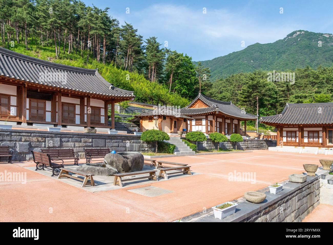 Korea traditional architecture house in Hanok, Donguibonga Stock Photo ...