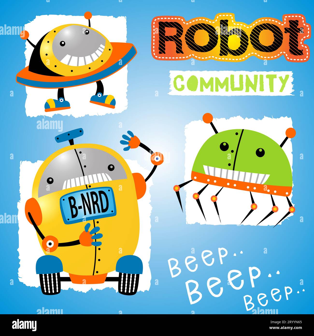 Remote control toy robot Stock Vector Images - Alamy