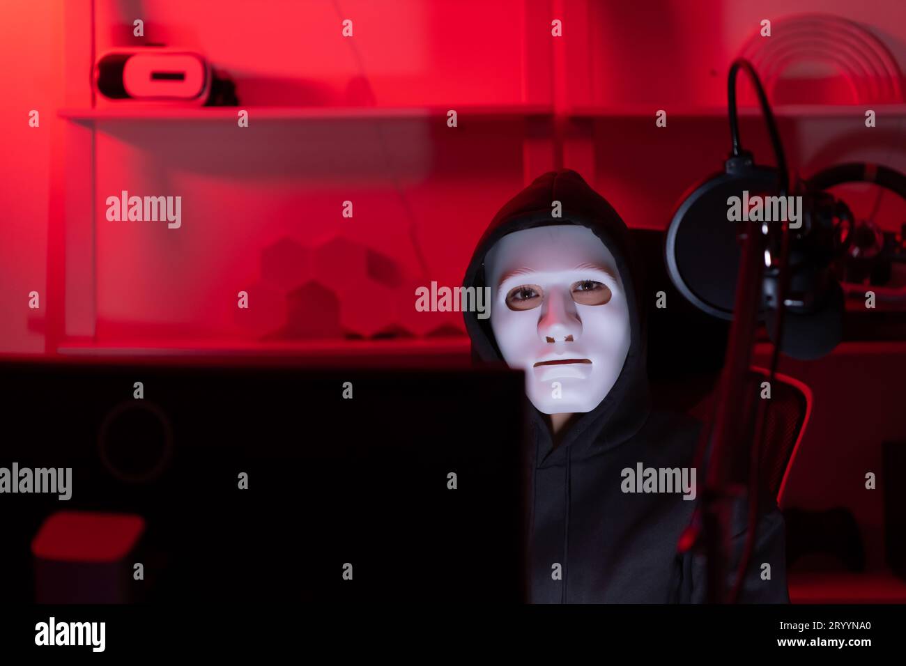 This is the face of a hacker who is knowledgeable with operating ...