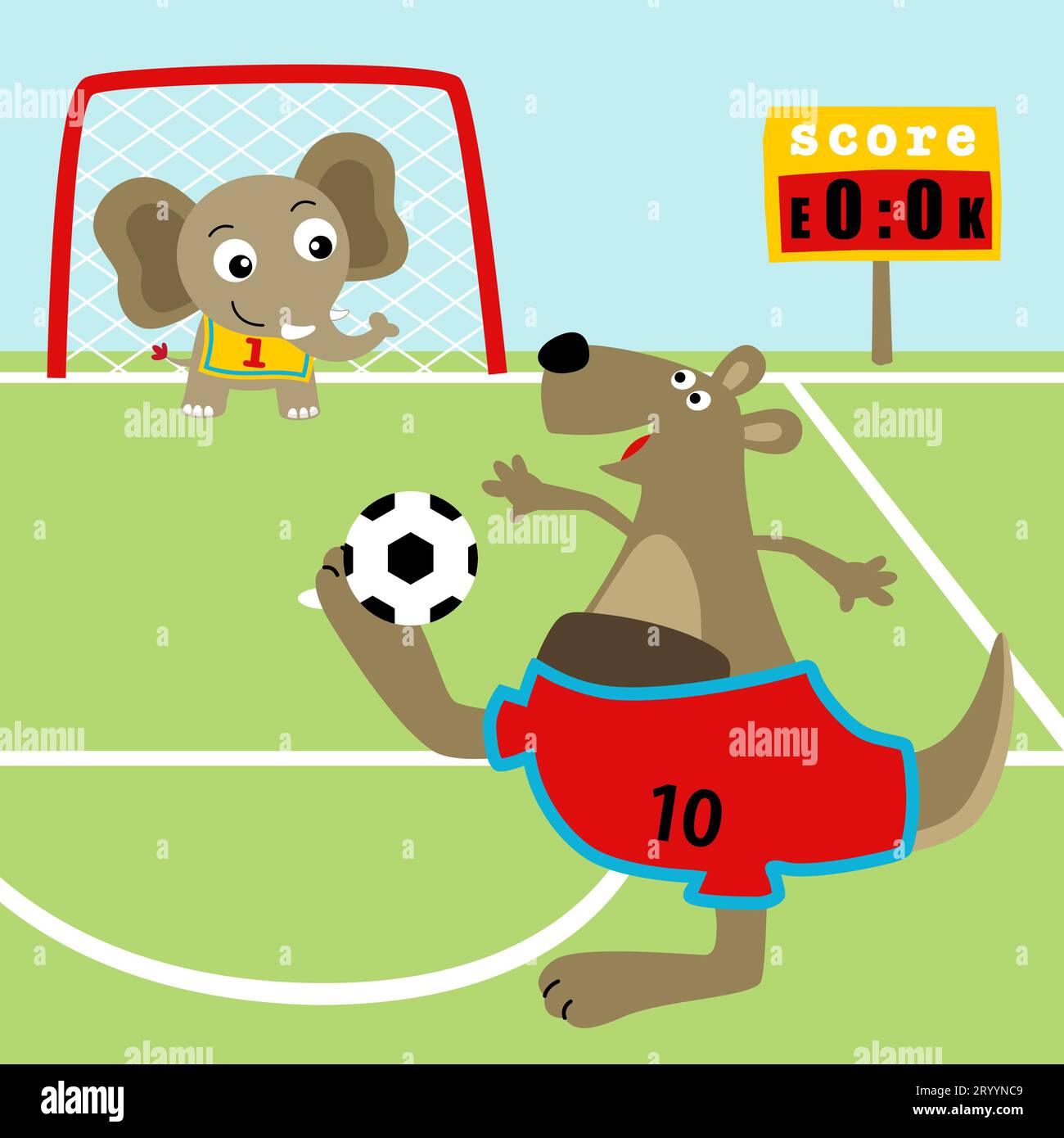 Scoreboard soccer draw Stock Vector Images - Alamy