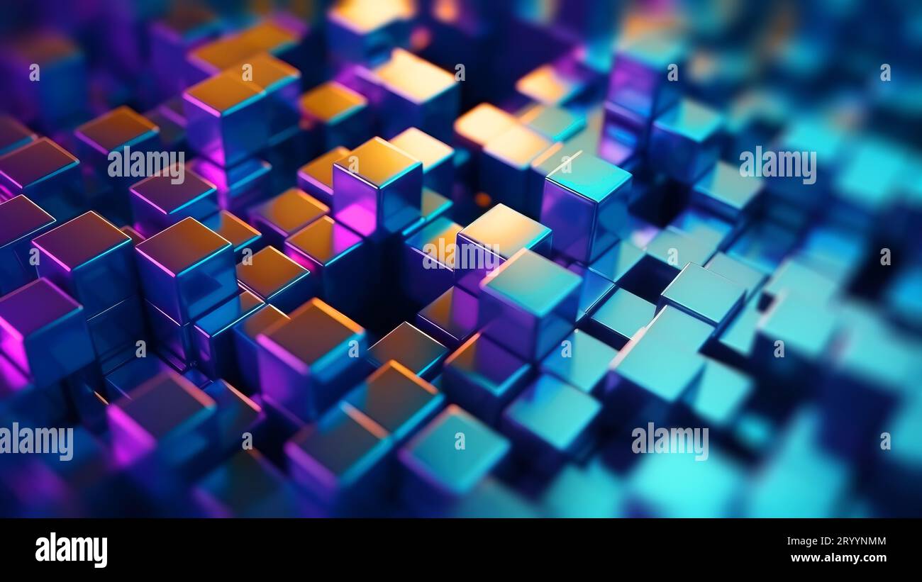 Abstract iridescent neon background hi-res stock photography and images - Alamy
