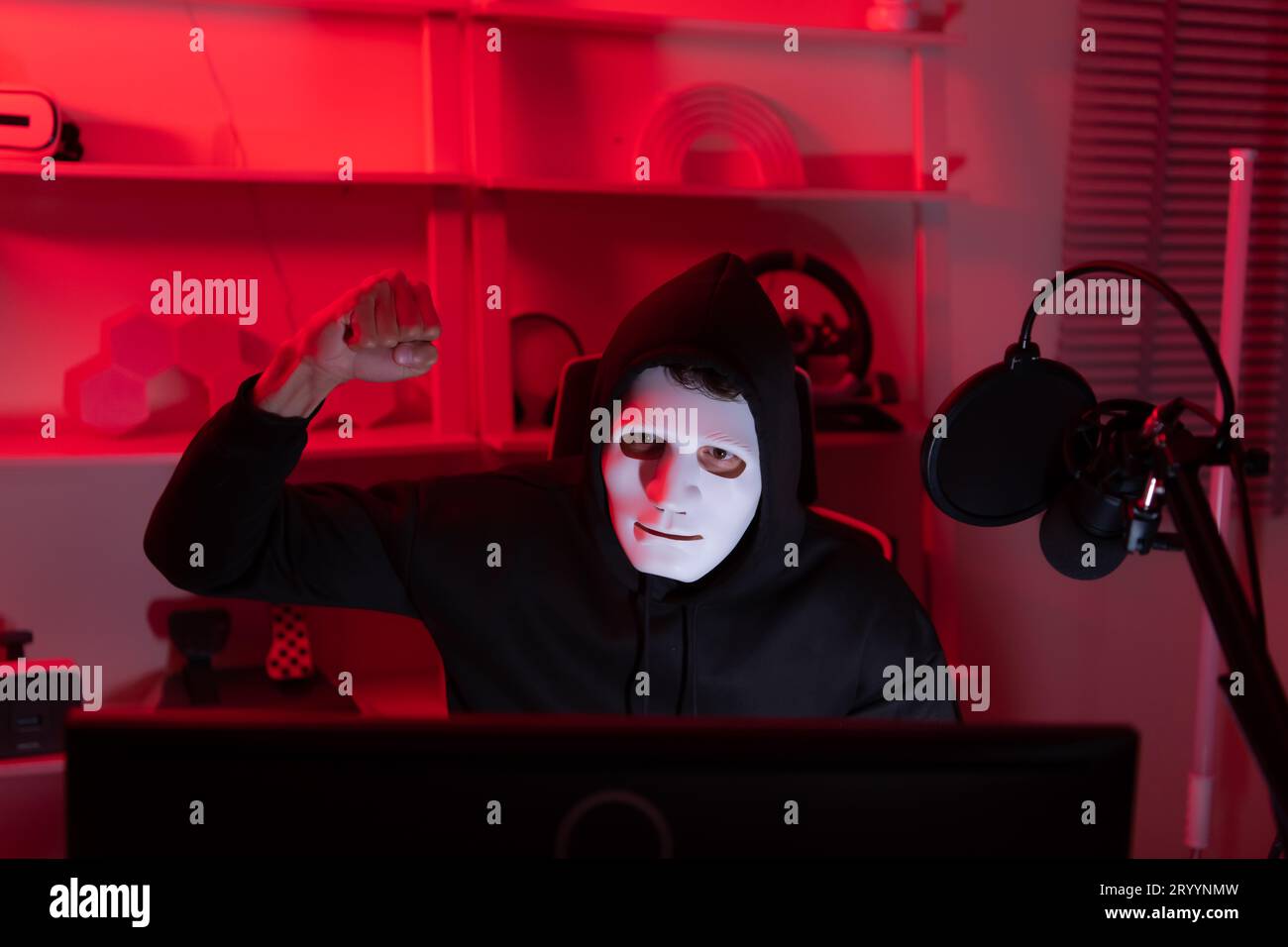 This is the face of a hacker who is knowledgeable with operating ...