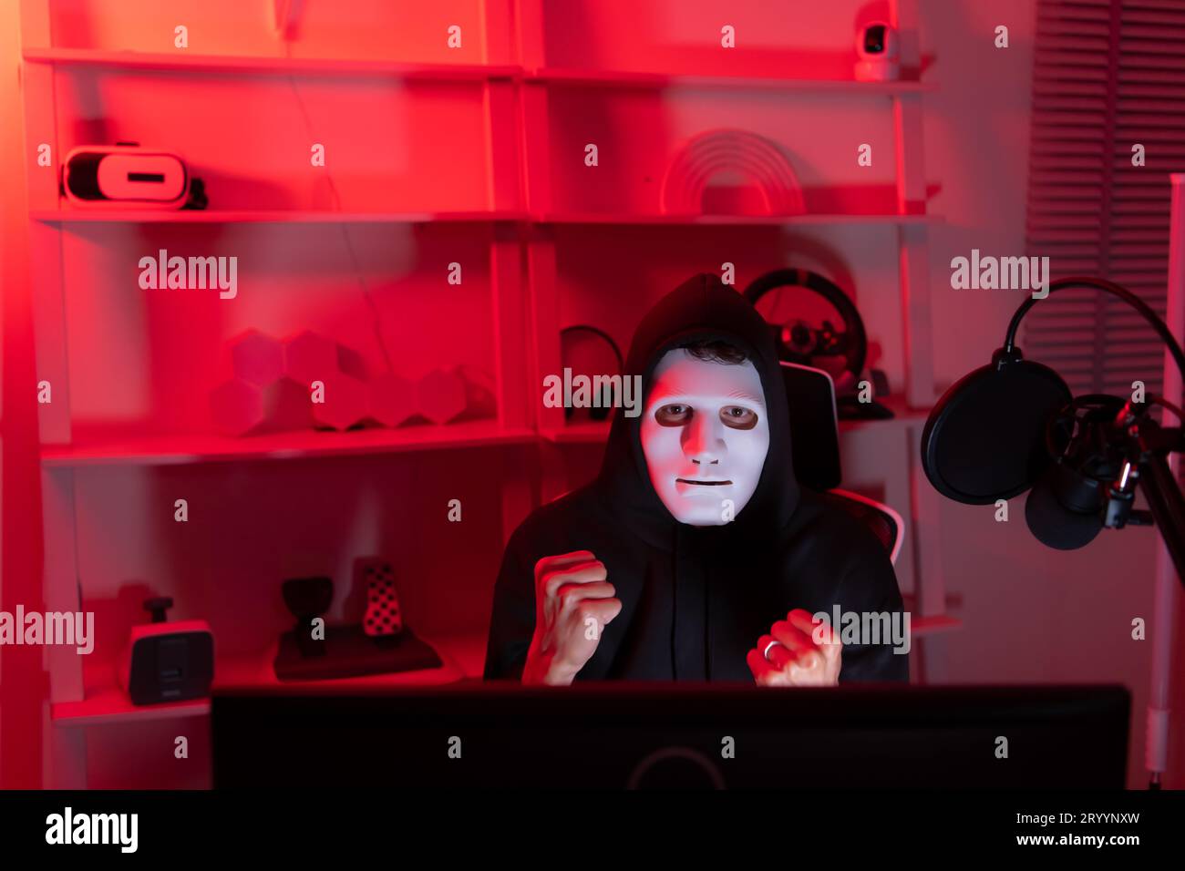 This is the face of a hacker who is knowledgeable with operating ...