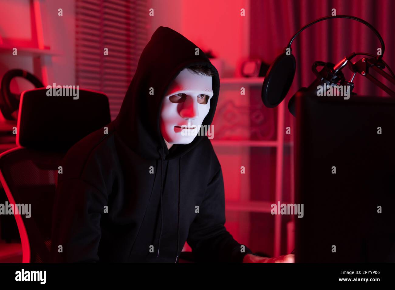 This is the face of a hacker who is knowledgeable with operating ...