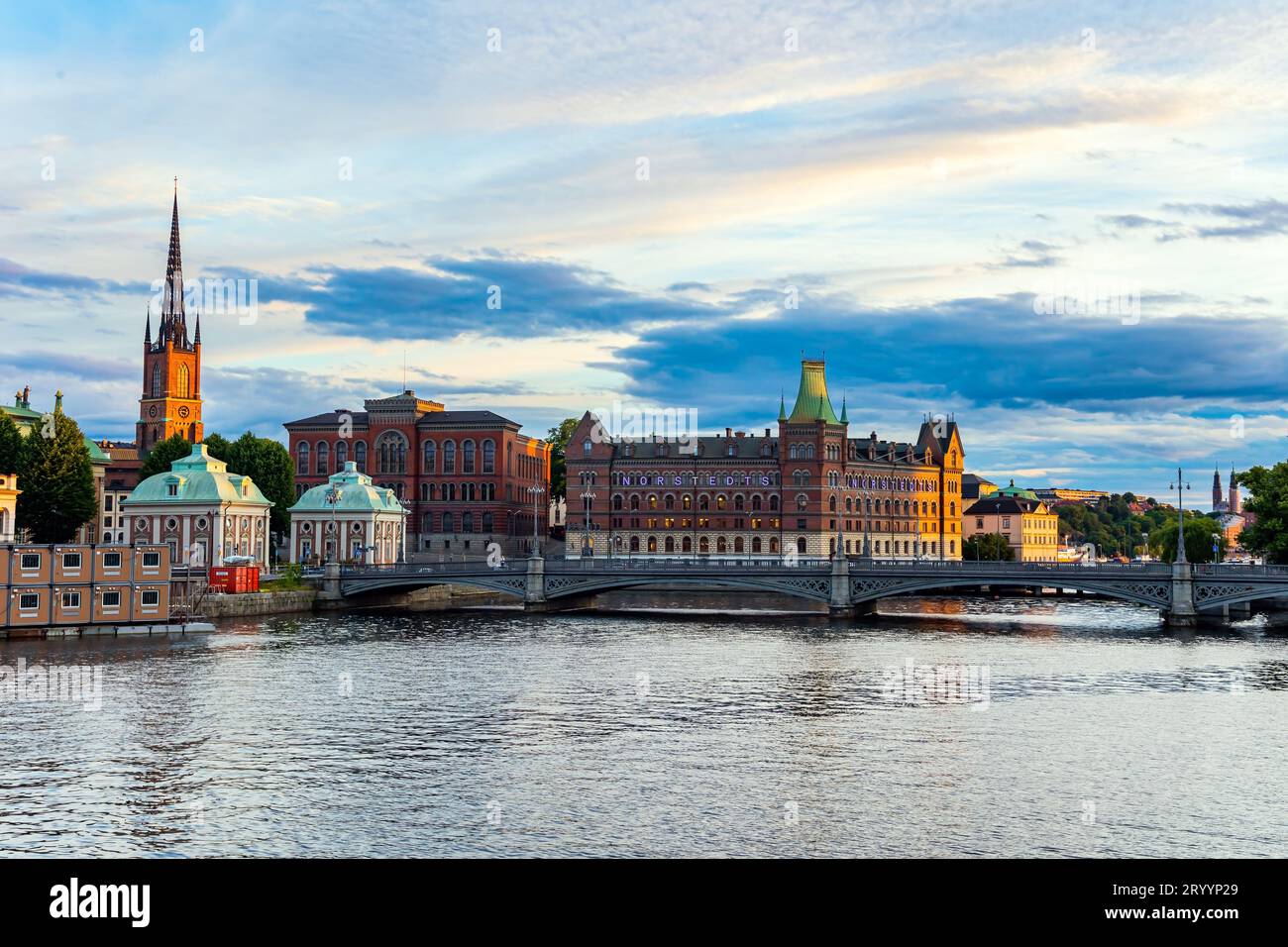 Stockholm city sunset aerial view hi-res stock photography and images ...