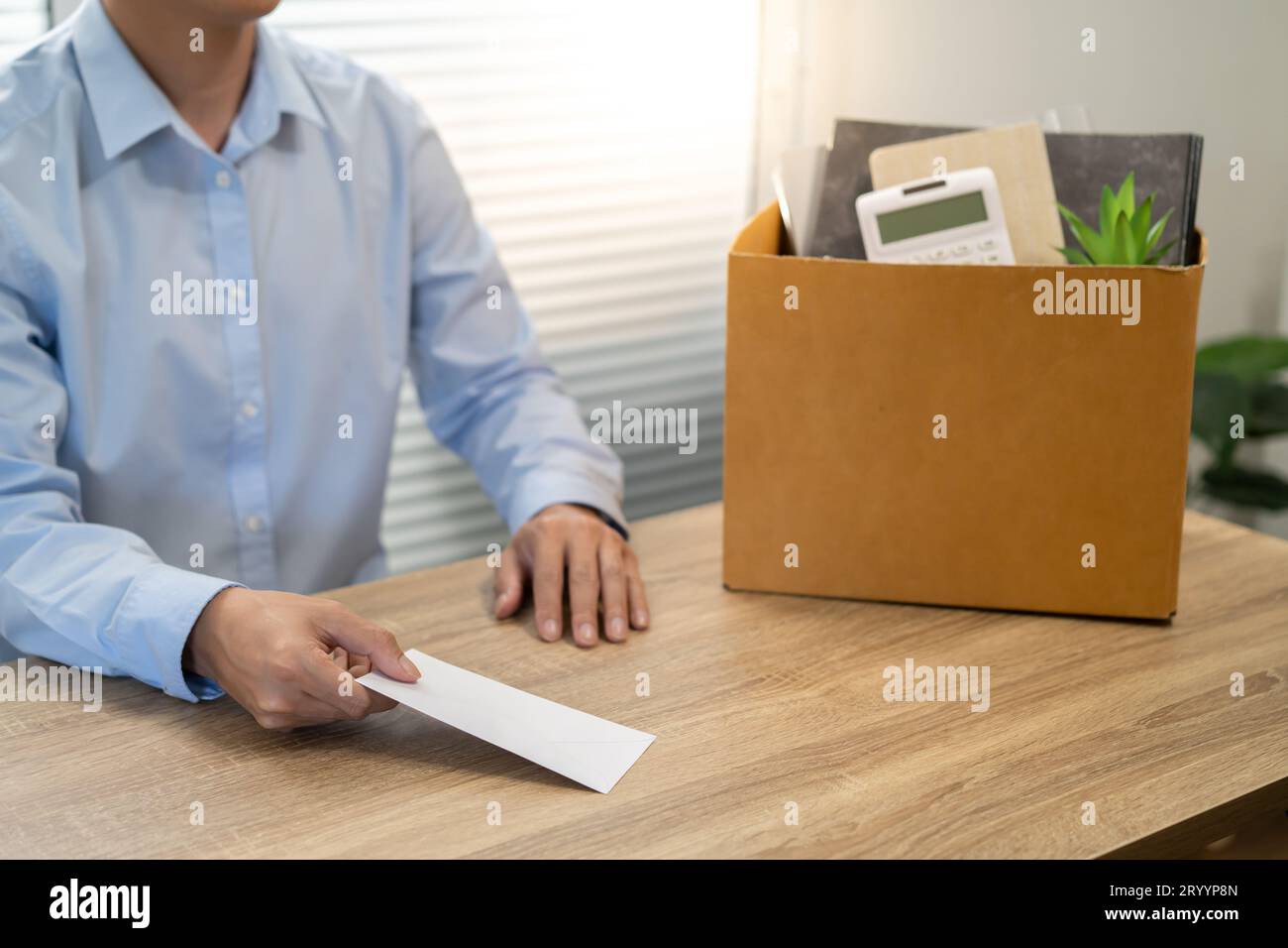 Sending resignation letter to boss and Holding Stuff Resign Depress or ...