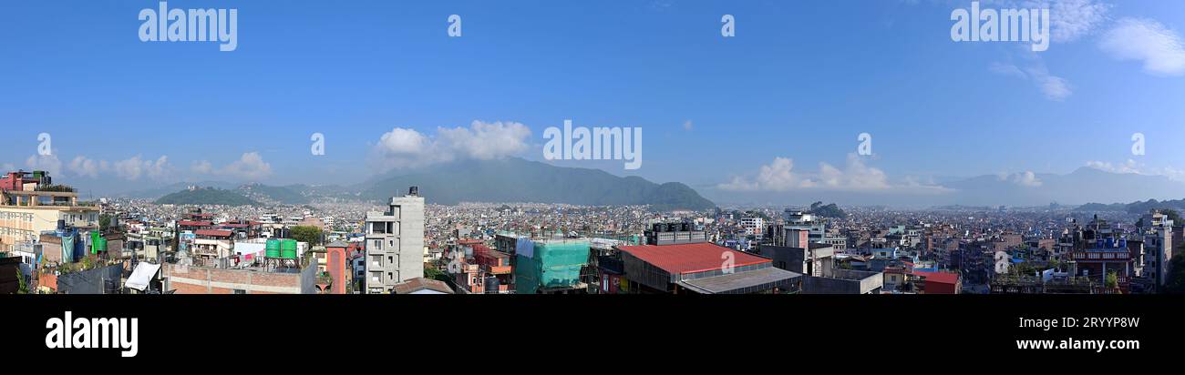 Panoramic cityscape of Kathmandu city, capital and most populous city ...
