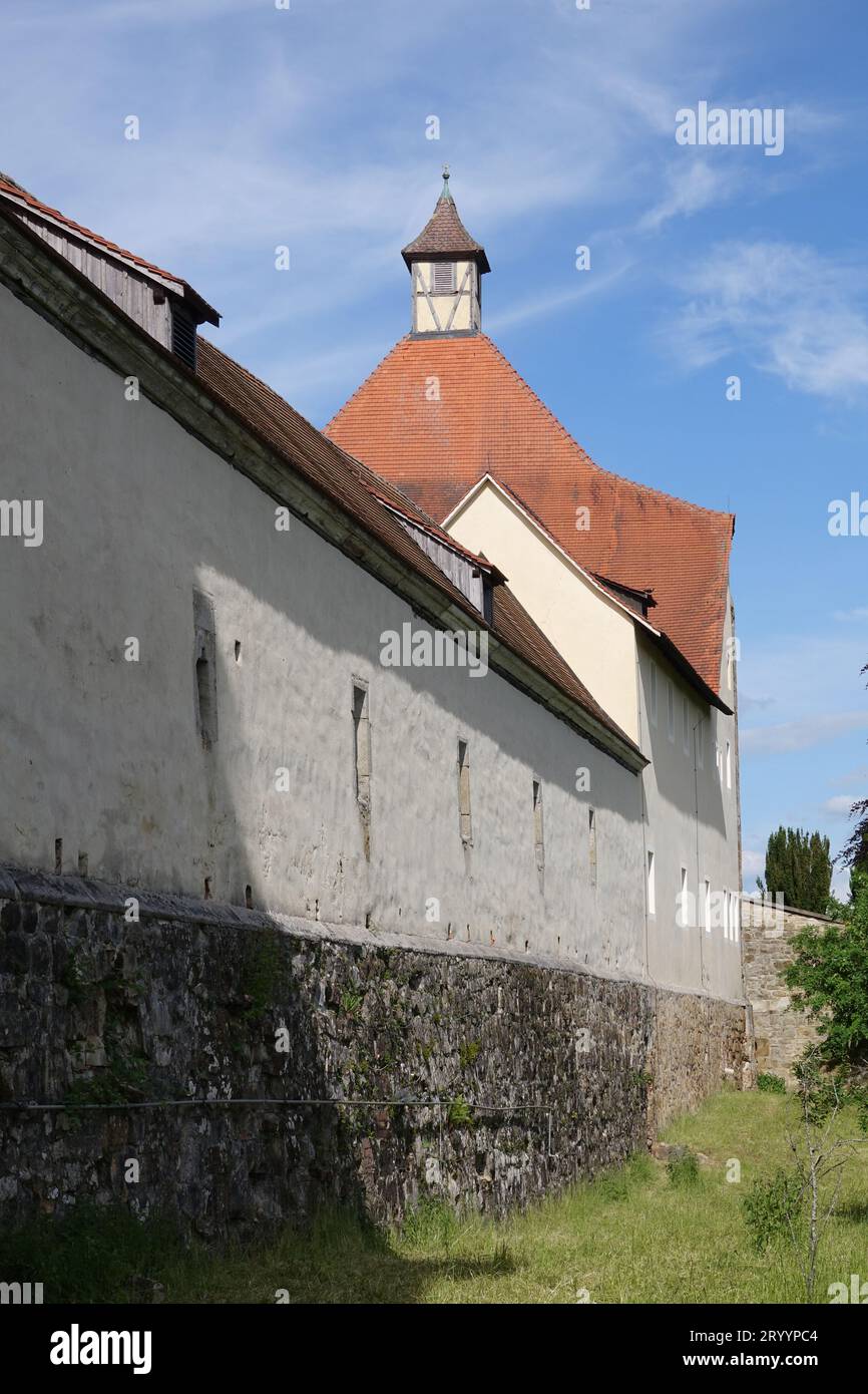Castle above Ellwangen Stock Photo - Alamy