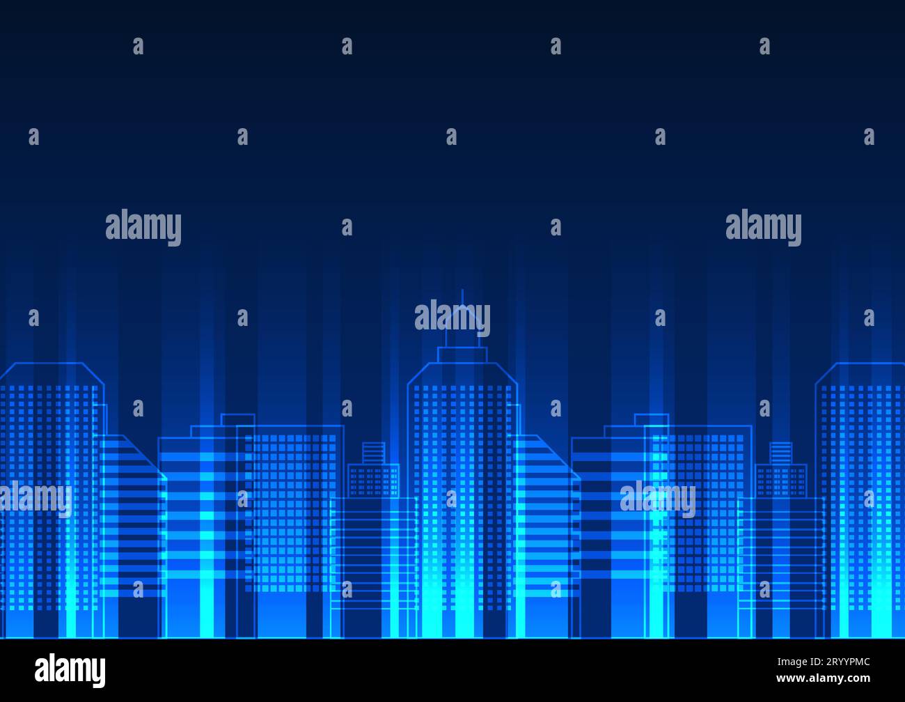 Smart city background Smart city concept without human control with a ...