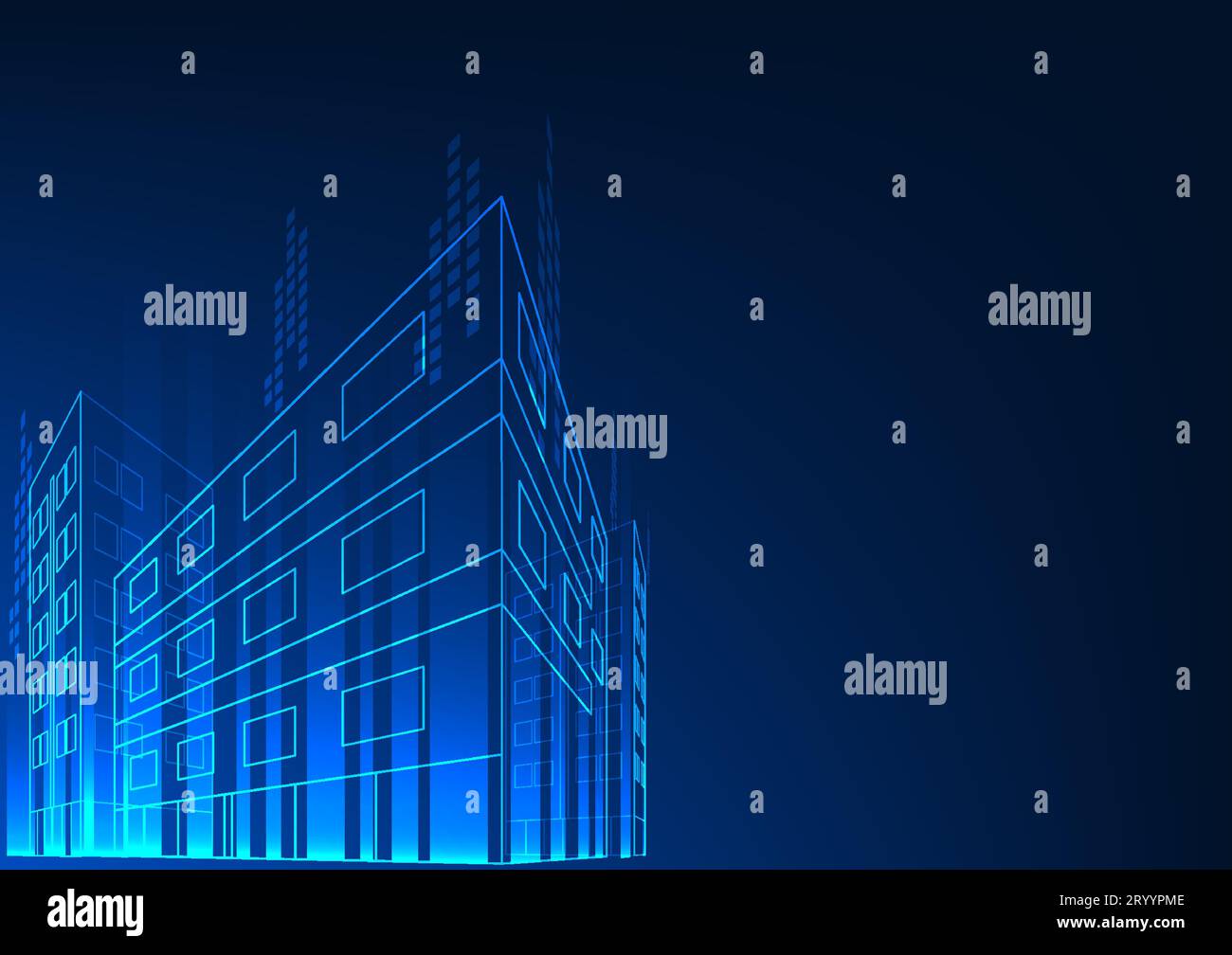 Smart city background Smart city concept without human control with a ...