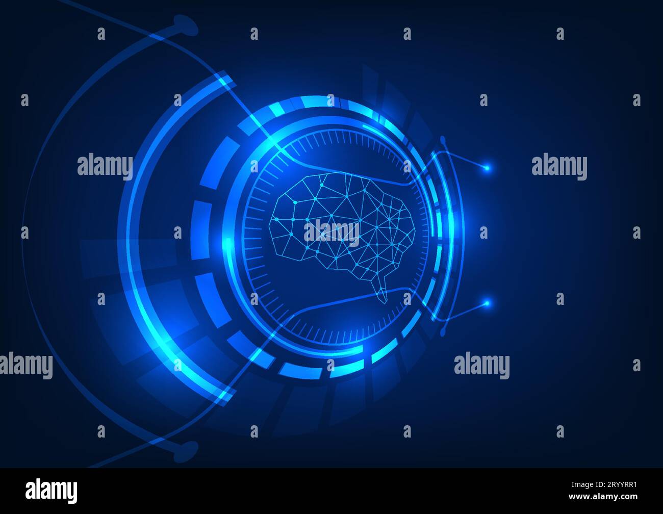 Brain technology background It is an intelligent computer technology ...