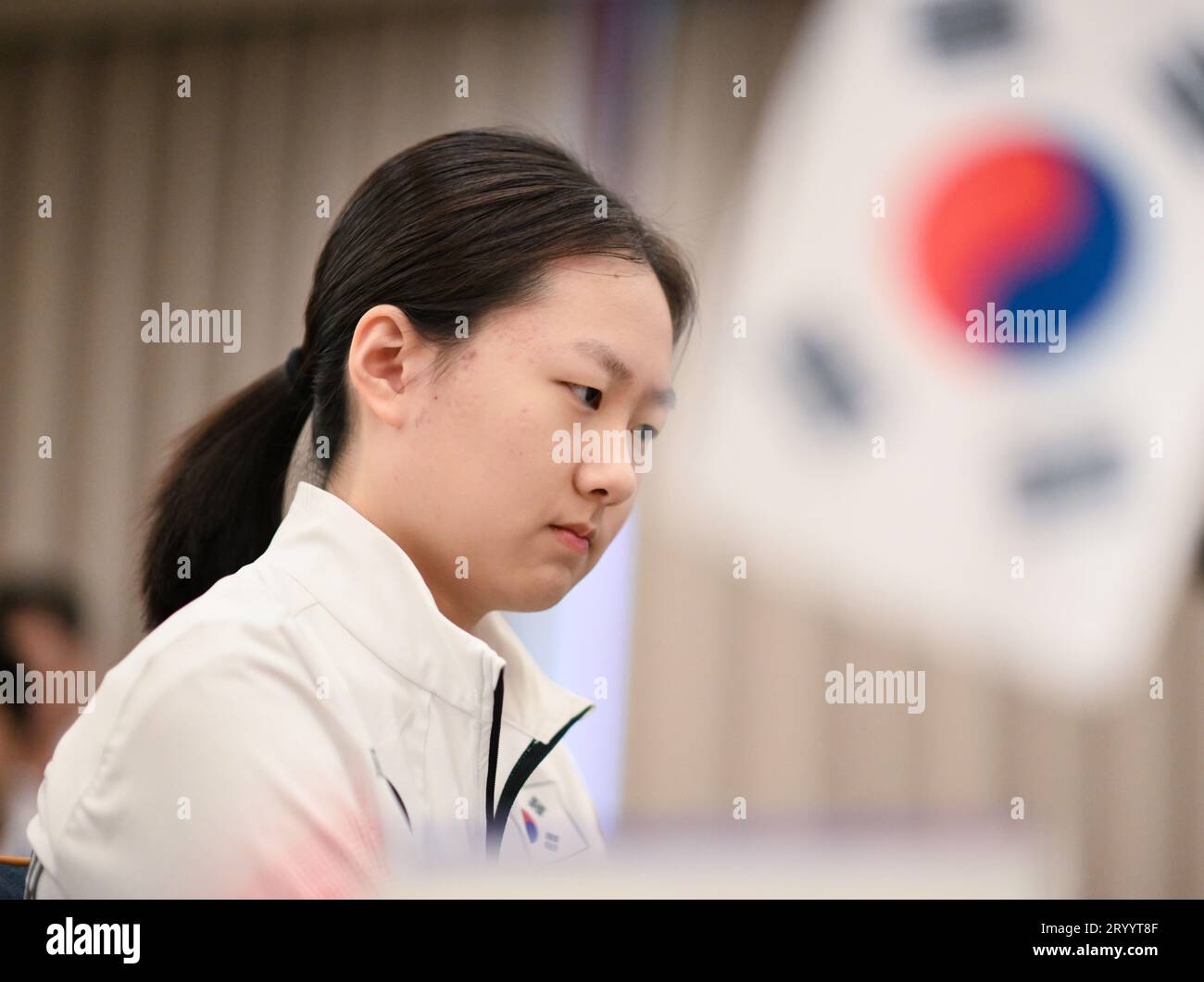 Hangzhou, China's Zhejiang Province. 3rd Oct, 2023. Kim Eunji of South ...