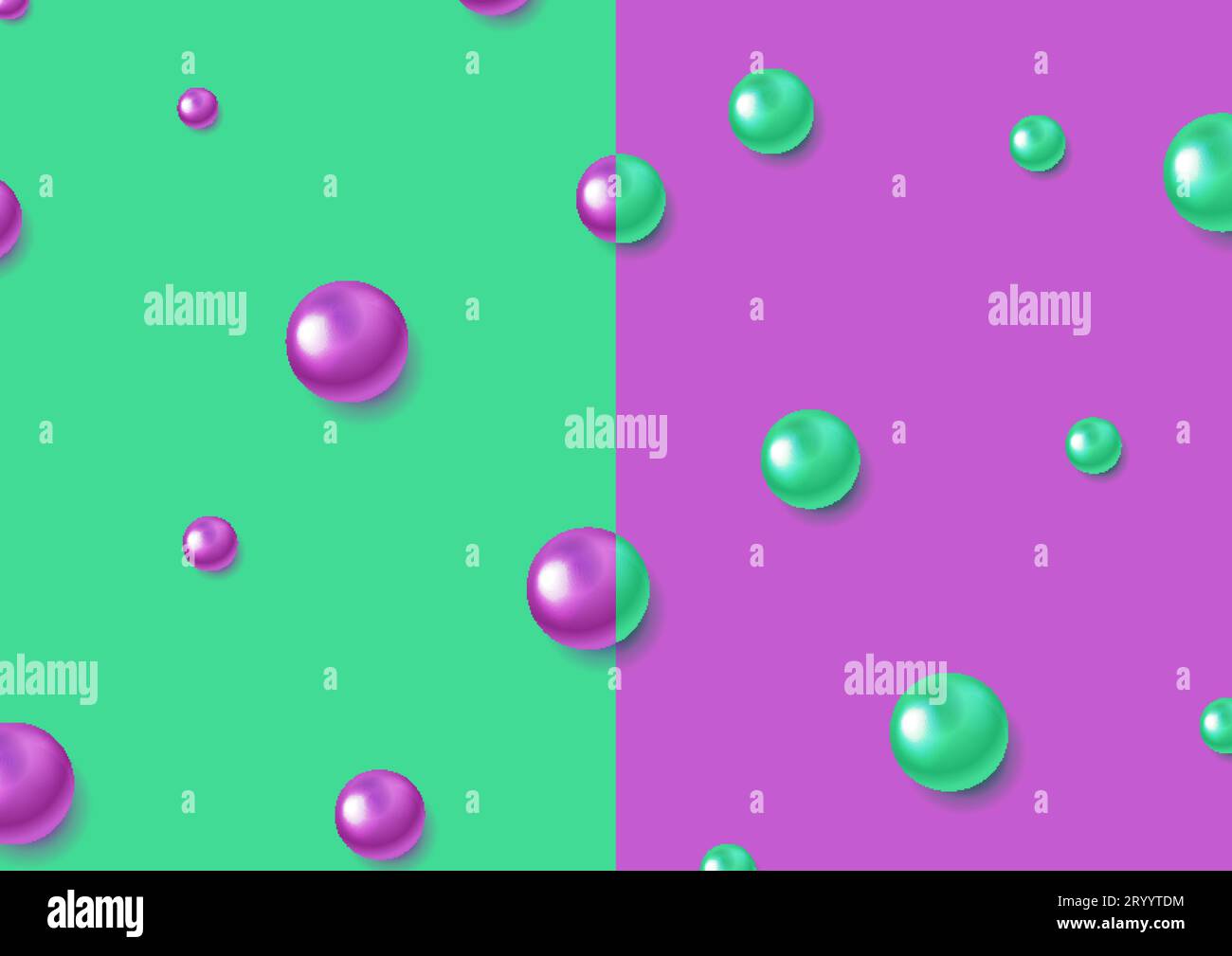 Abstract minimal contrast geometry tech background with glossy 3d balls ...