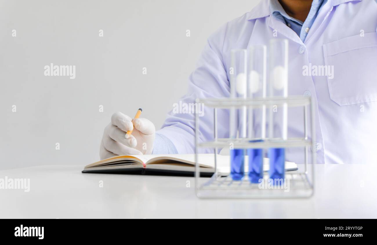 Science innovative Male medical or scientific laboratory researcher ...