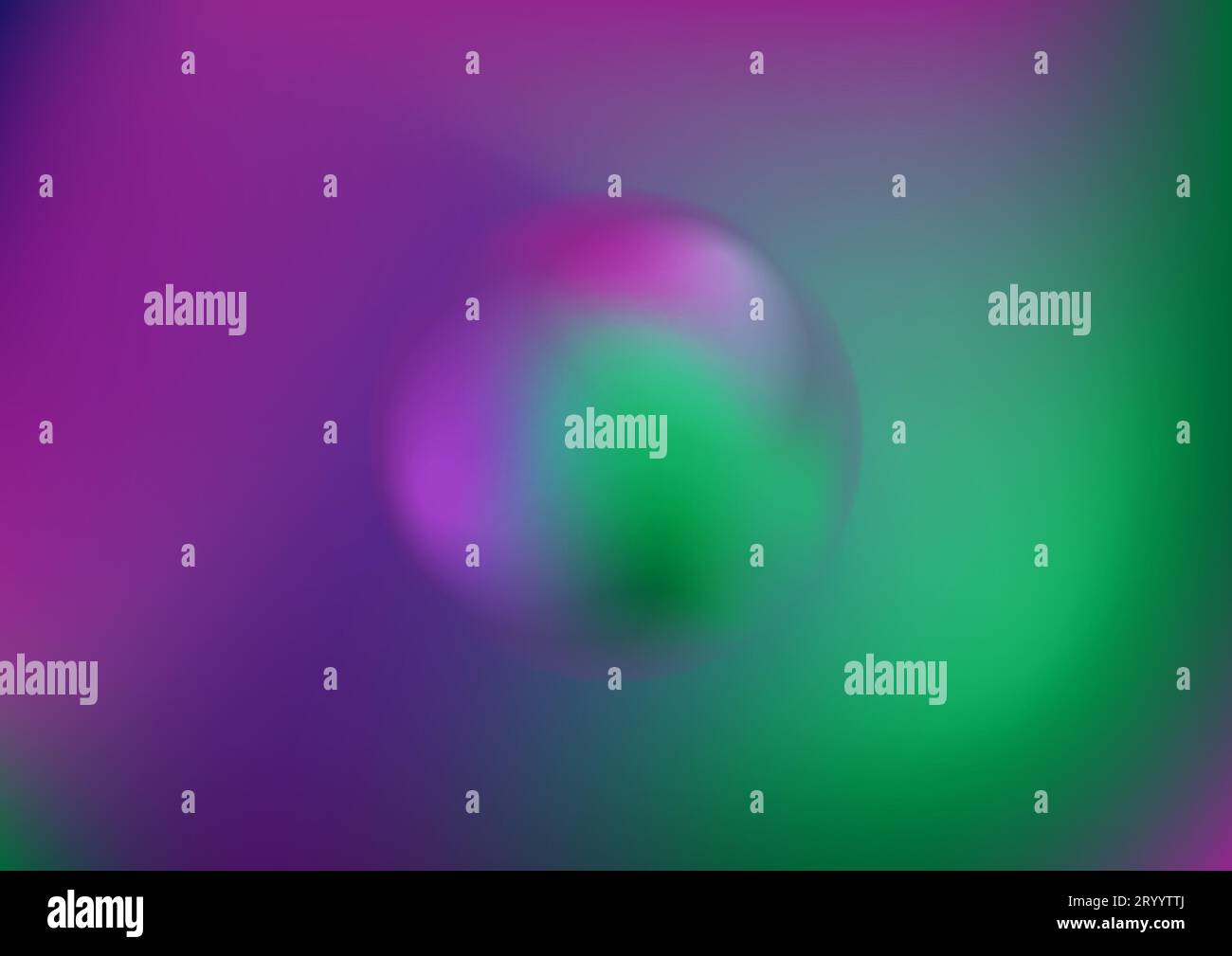 Colorful green violet holographic 3d blurred sphere ball on same ...