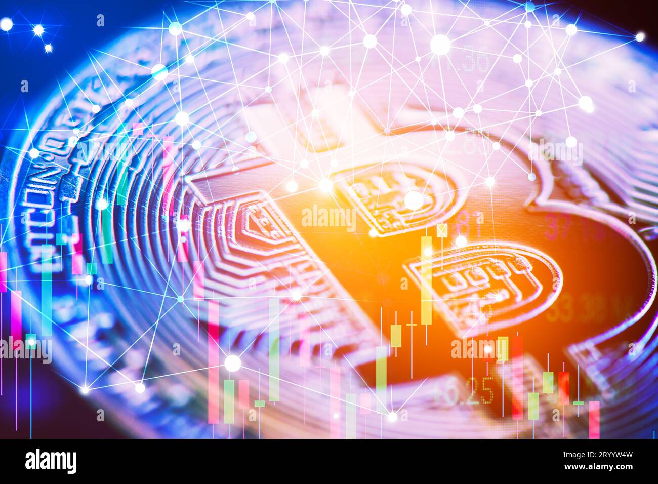 Bitcoin stock market trend chart. Financial stock and Business ...