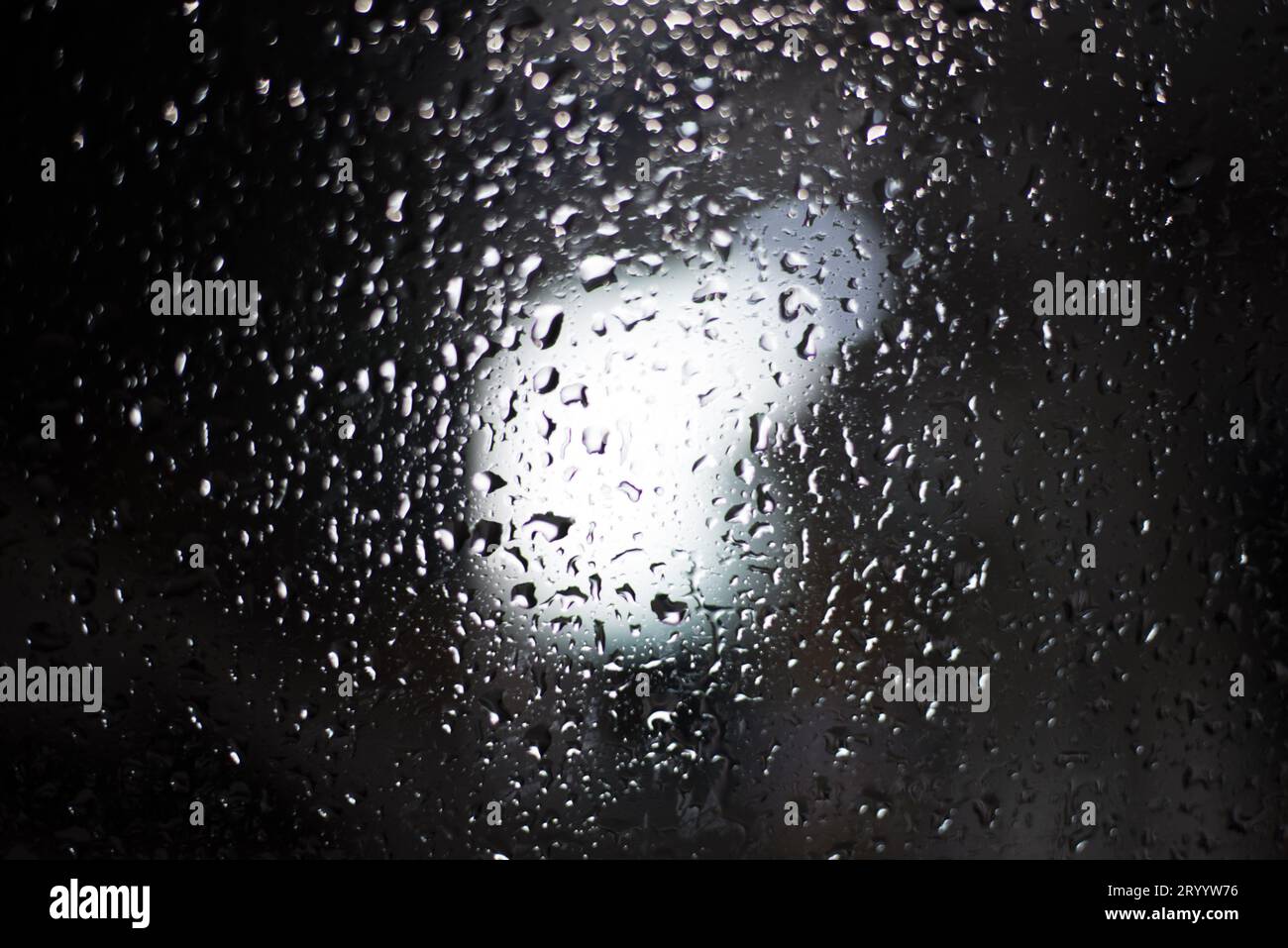 Rain drop on windshield. Weather forecast and Nature. Car and Transport ...