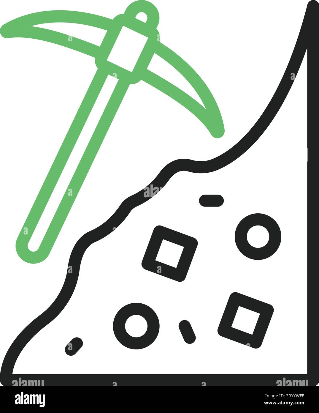 Mining icon vector image Stock Vector Image & Art - Alamy