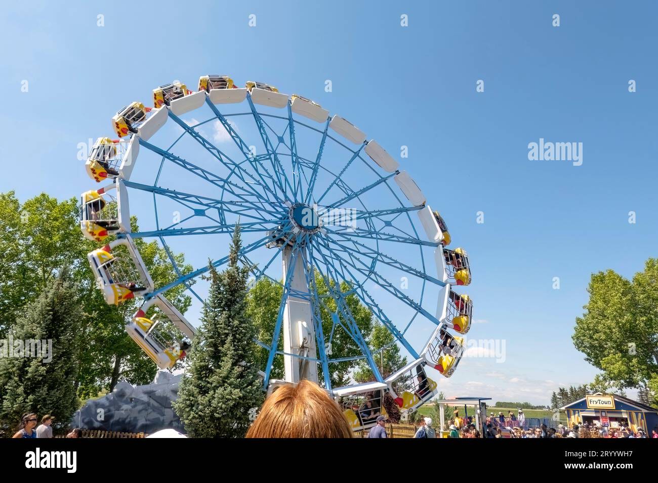 Calgary, Alberta, Canada. Aug 1, 2023. An amusement park ride that ...