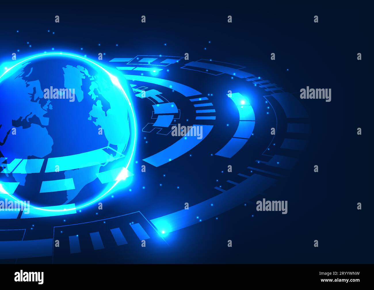 Earth technology background The technology invented by humans is a ...