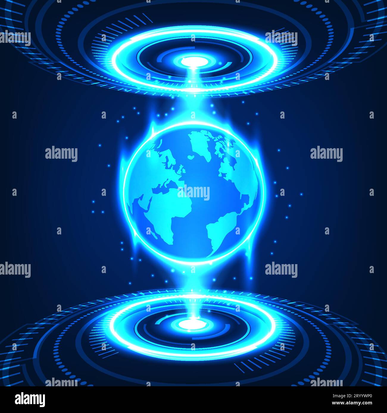 Earth technology background technology drives the development of people ...