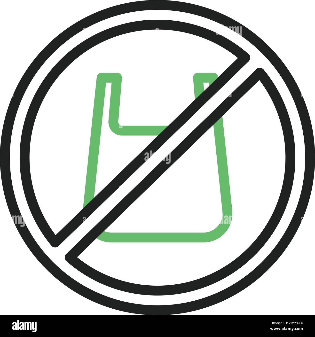 No Plastic Bags icon vector image Stock Vector Image & Art - Alamy