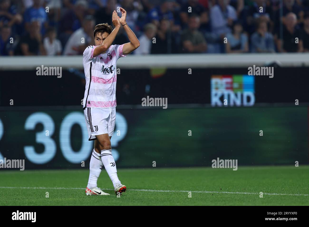 Federico Chiesa of Juventus Fc gestures during the Serie A football ...