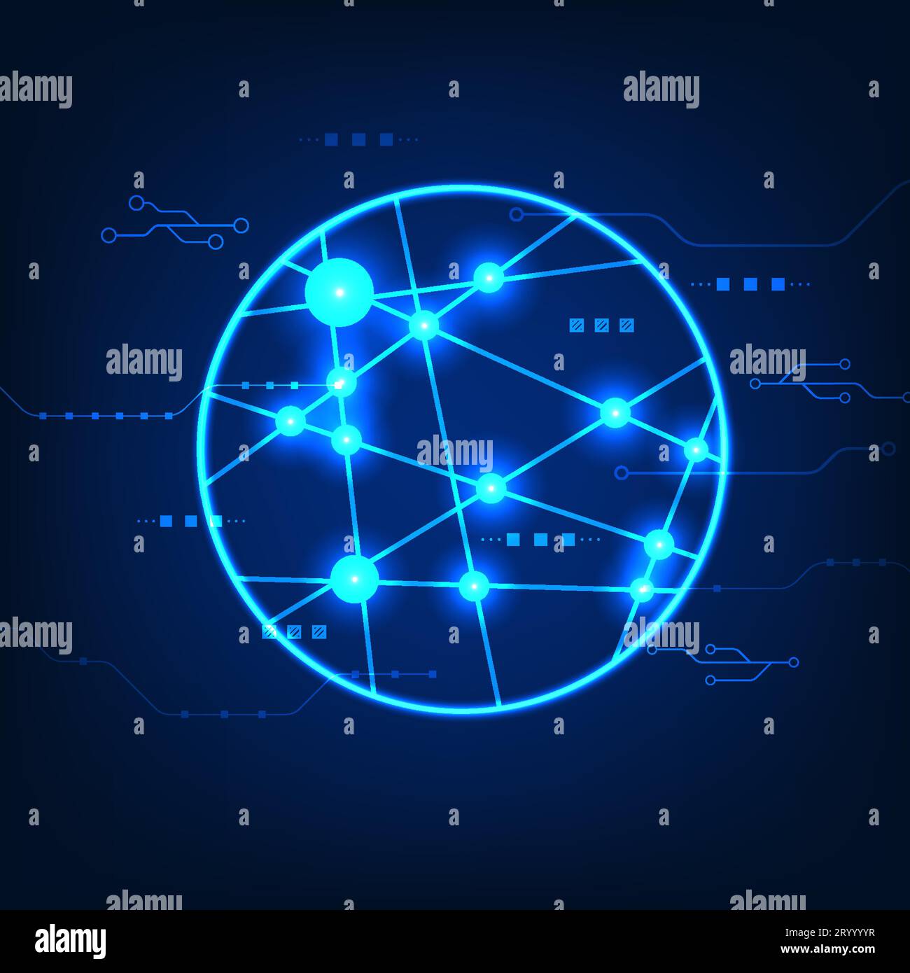 Technology abstract background Hub that connects the technology to ...