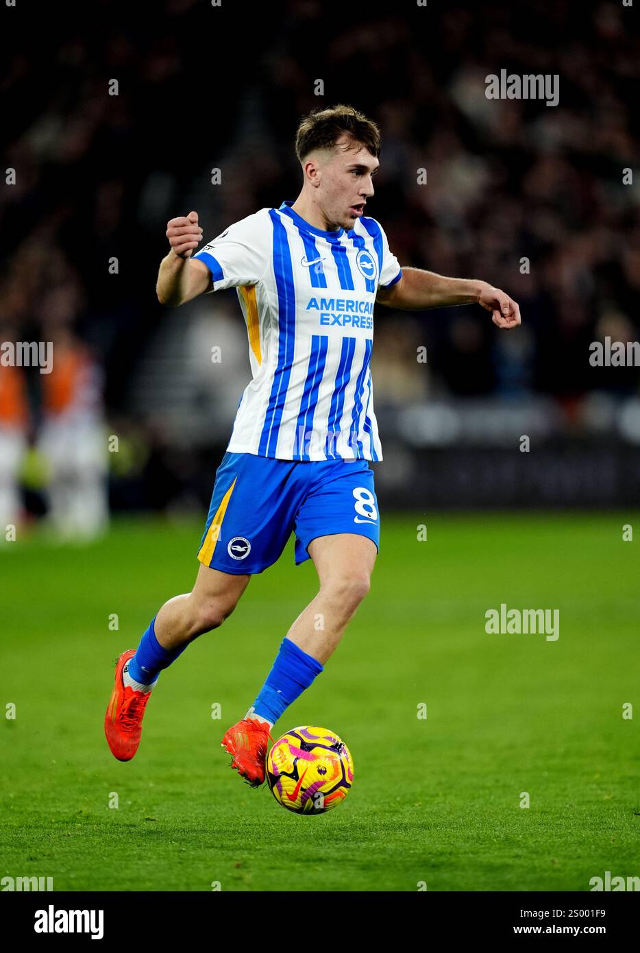 Brighton and Hove Albion's Brajan Gruda during the Premier League match ...