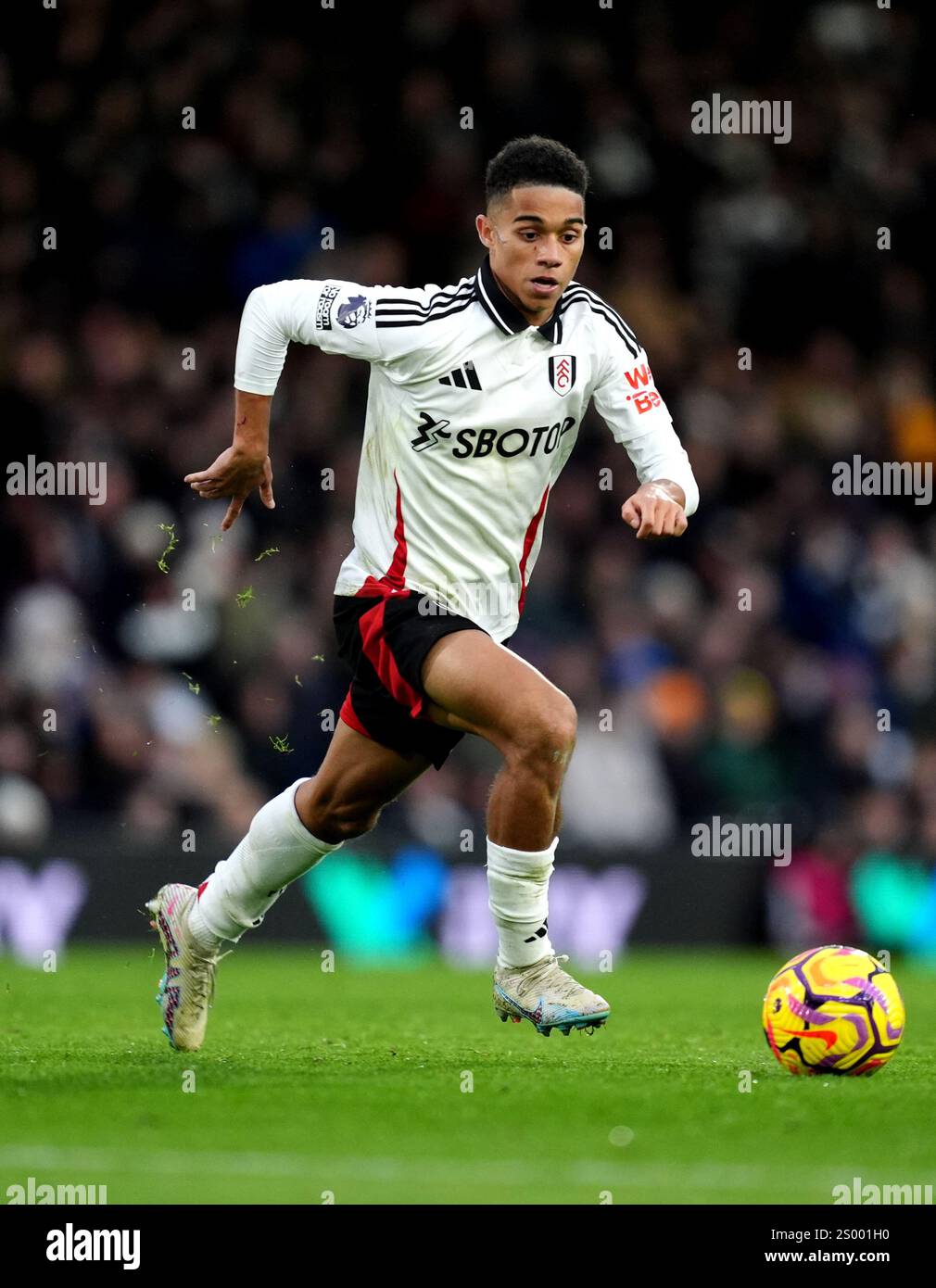 Fulham's Josh King during the Premier League match at the Craven ...