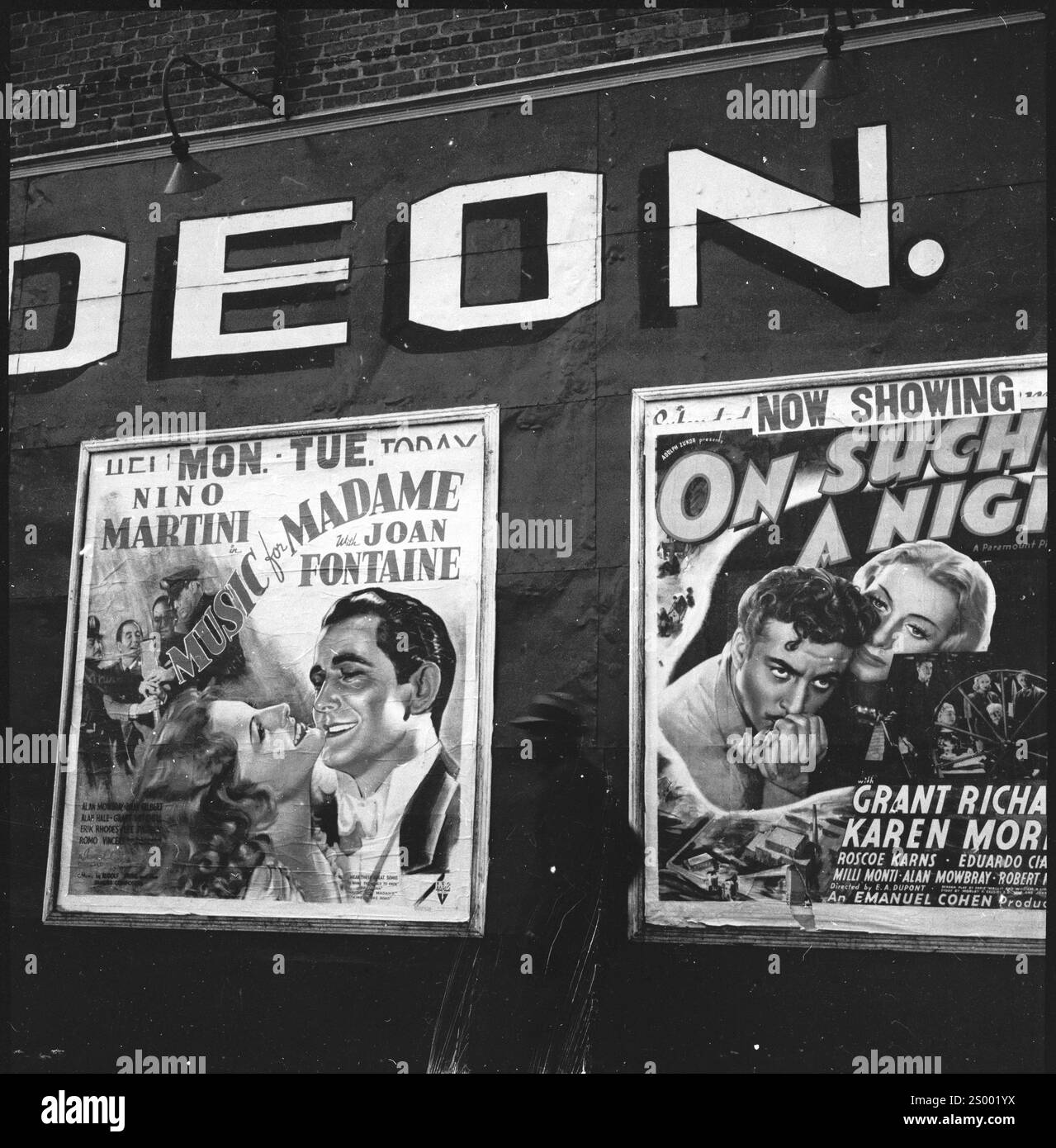 Old american movie posters Black and White Stock Photos & Images - Alamy