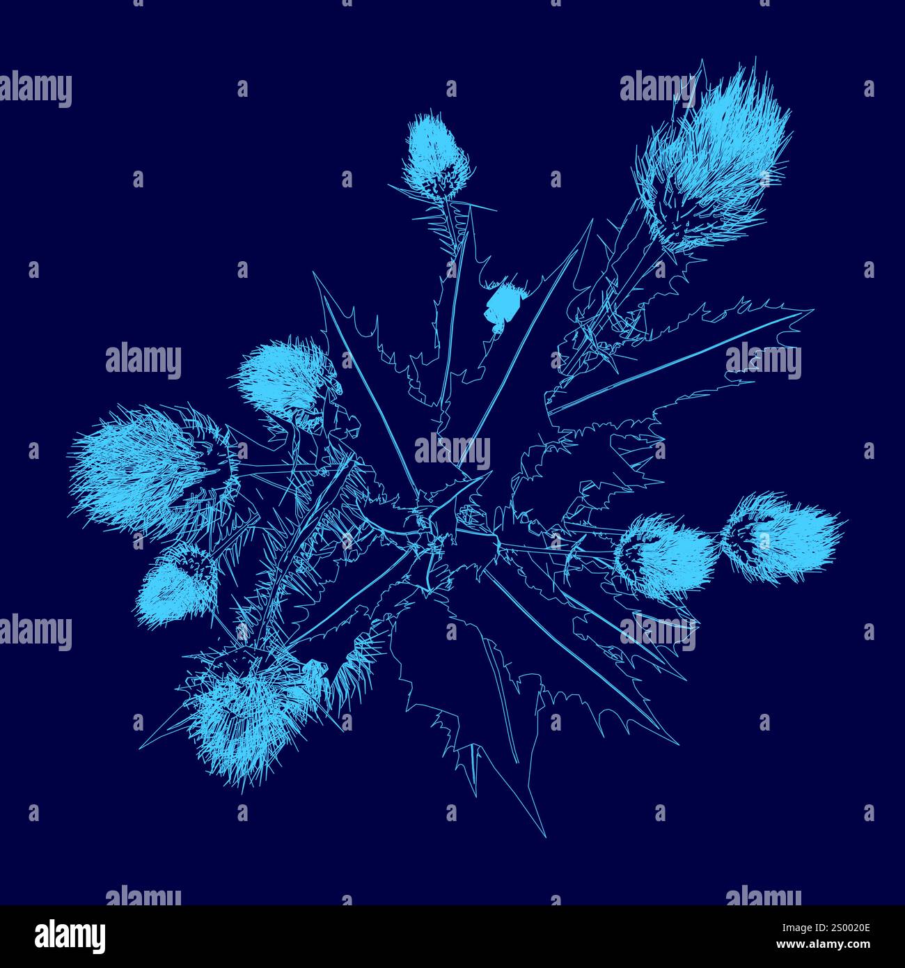 Top view, plant element outline symbol for architecture and landscape ...