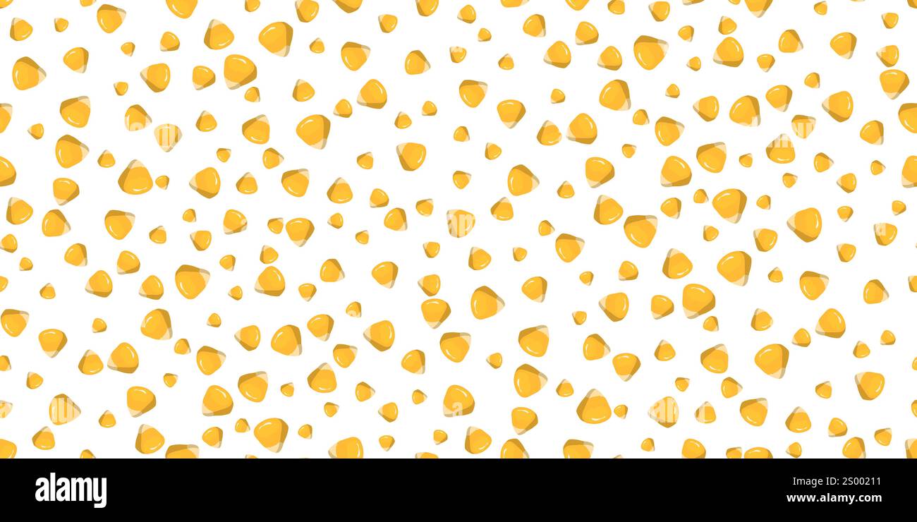Corns seed. seamless pattern of sweetcorn golden grains. Ripe yellow ...