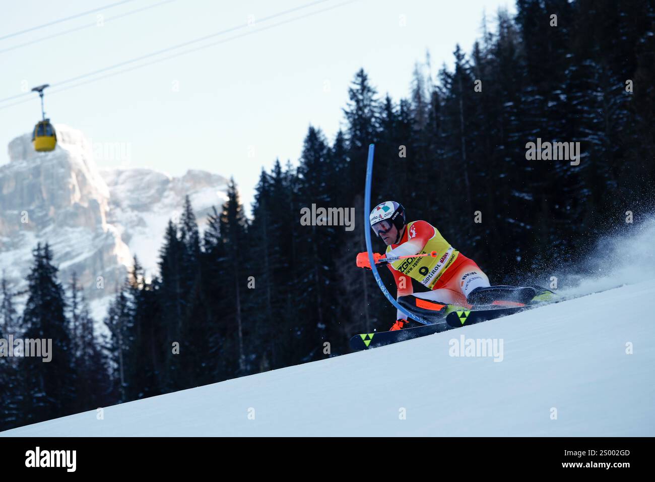 Switzerland's Daniel Yule speeds down the course during an alpine ski, men's World Cup slalom ...