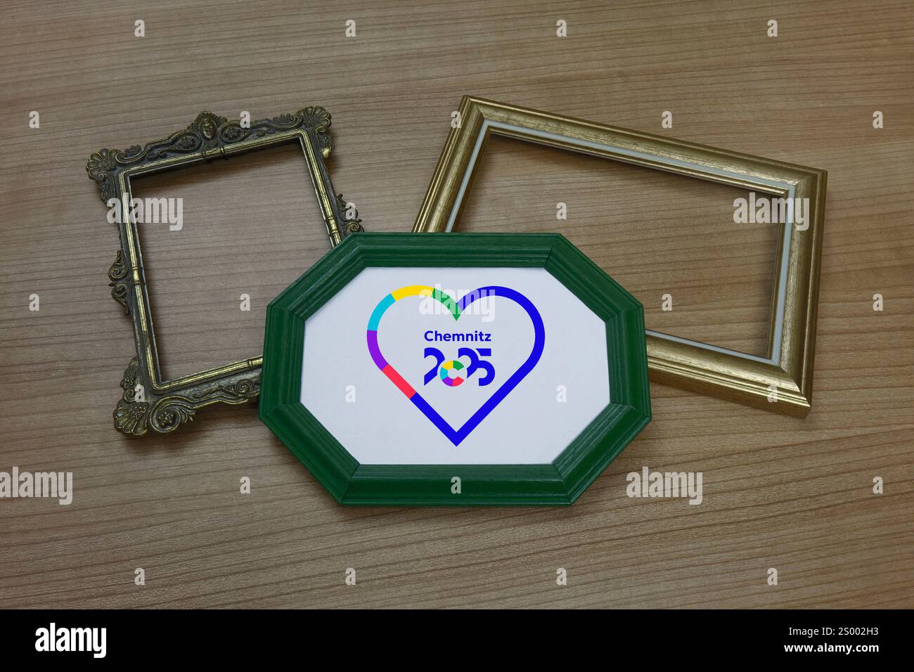 Bilderrahmen mit Logo der Kulturhauptstadt Chemnitz Bilderrahmen mit ...
