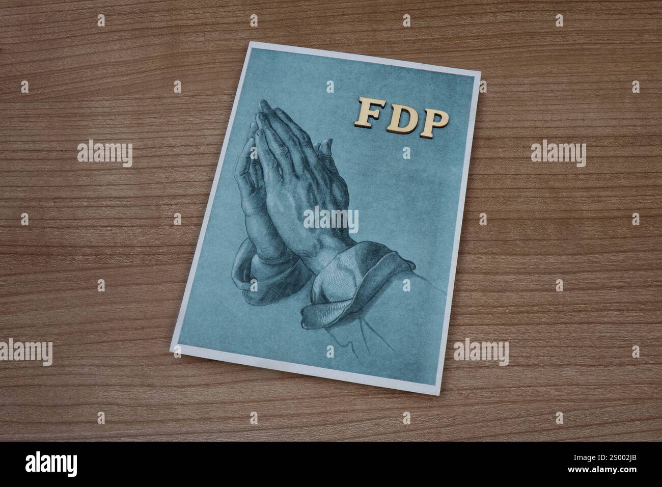 Beileidskarte und FDP Beileidskarte und FDP, 18.12.2024, Borkwalde ...