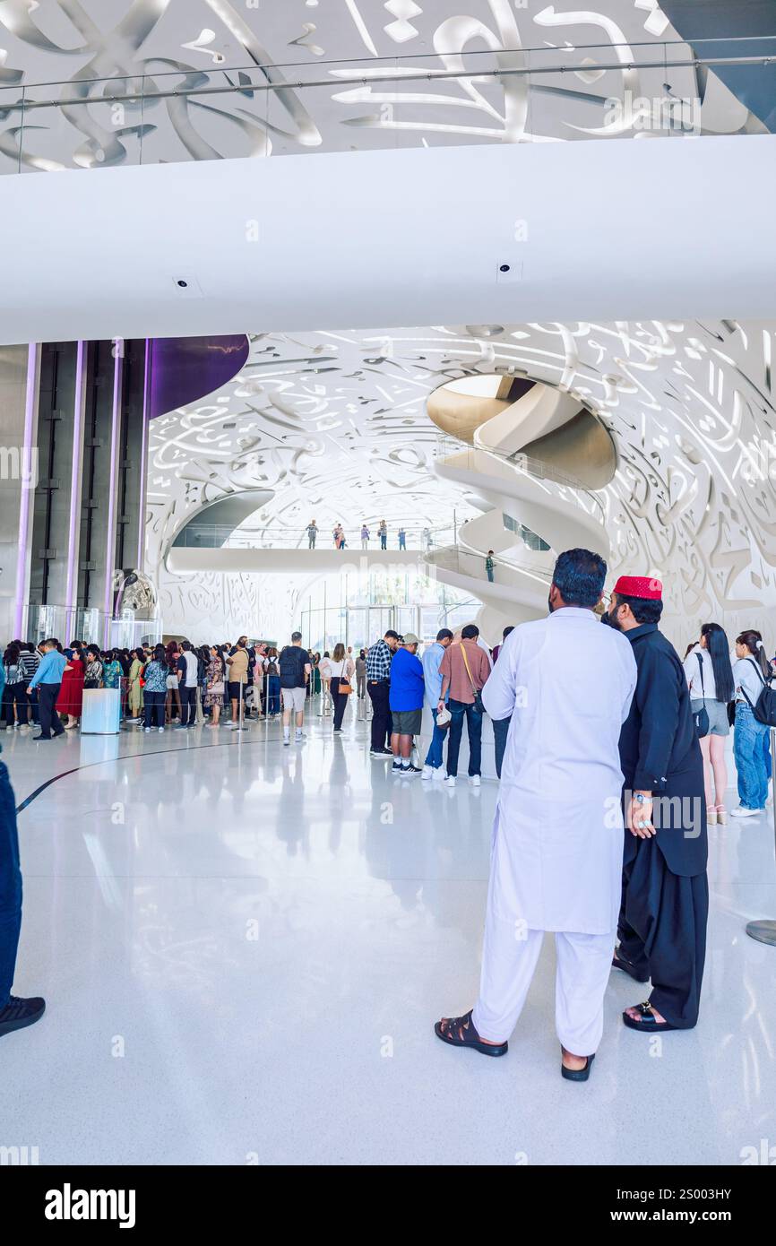 Dubai, UAE - December 9, 2024: Modern futuristic Museum of Future. Snow ...