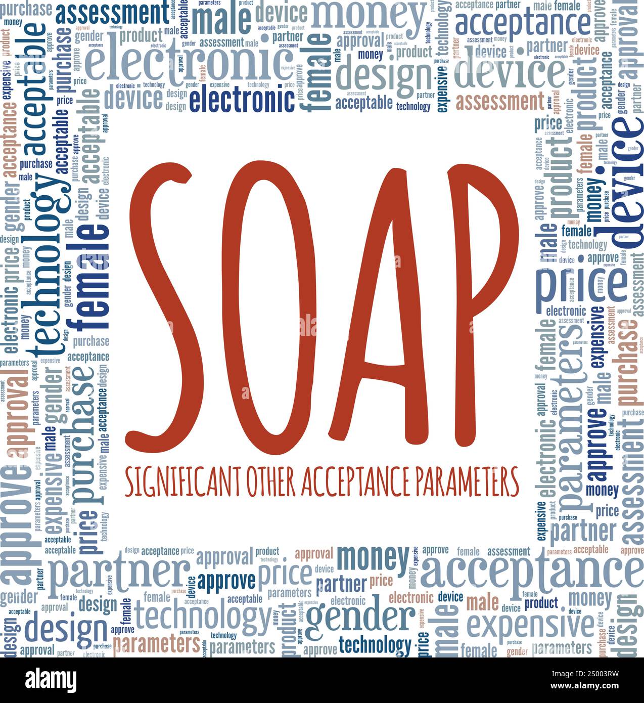 SOAP Significant Other Acceptance Parameters word cloud conceptual ...