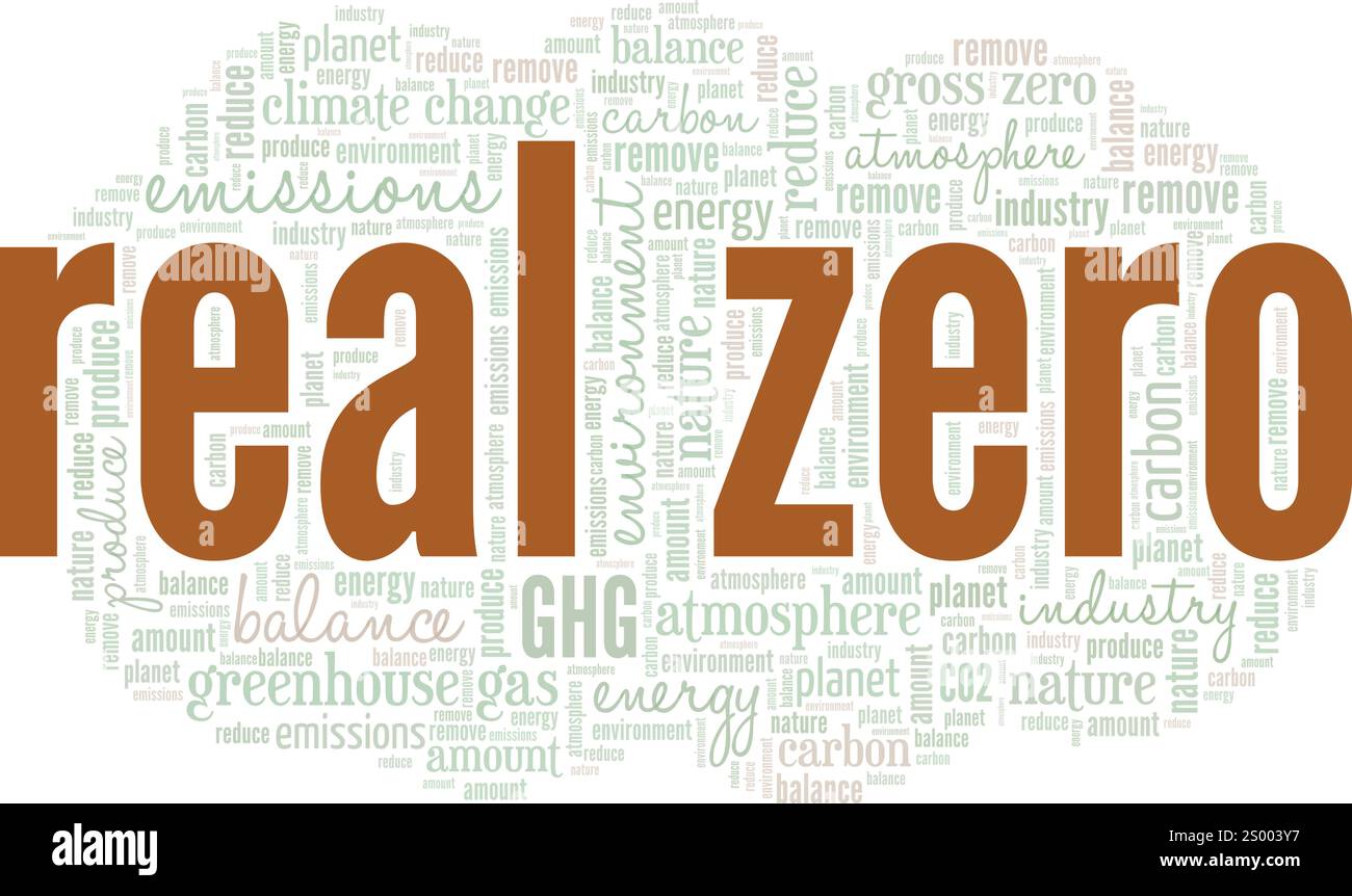 Real Zero word cloud conceptual design isolated on white background ...