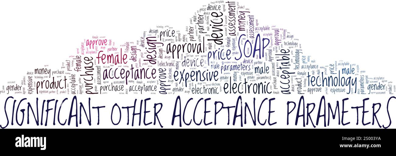 SOAP Significant Other Acceptance Parameters word cloud conceptual ...