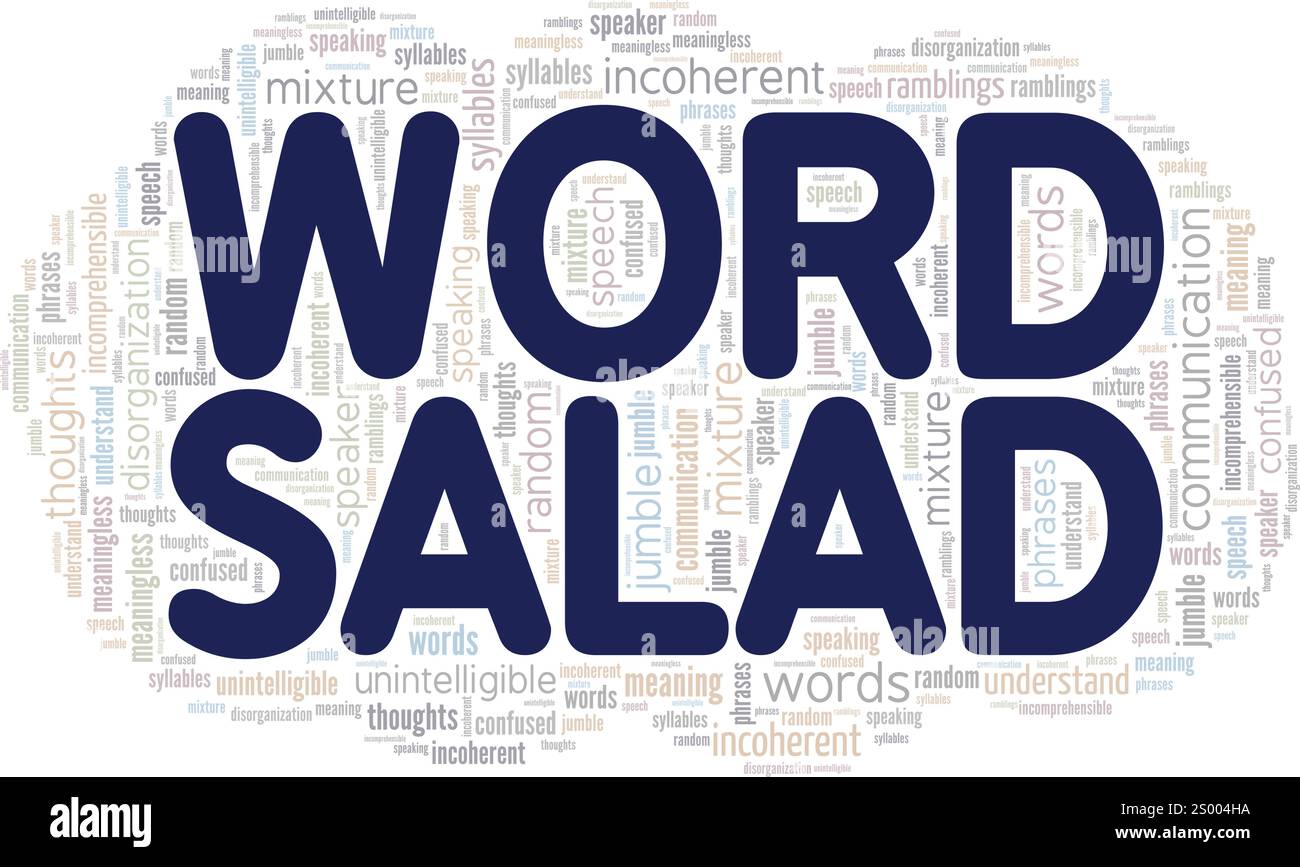 Word Salad word cloud conceptual design isolated on white background Stock Vector Image & Art ...