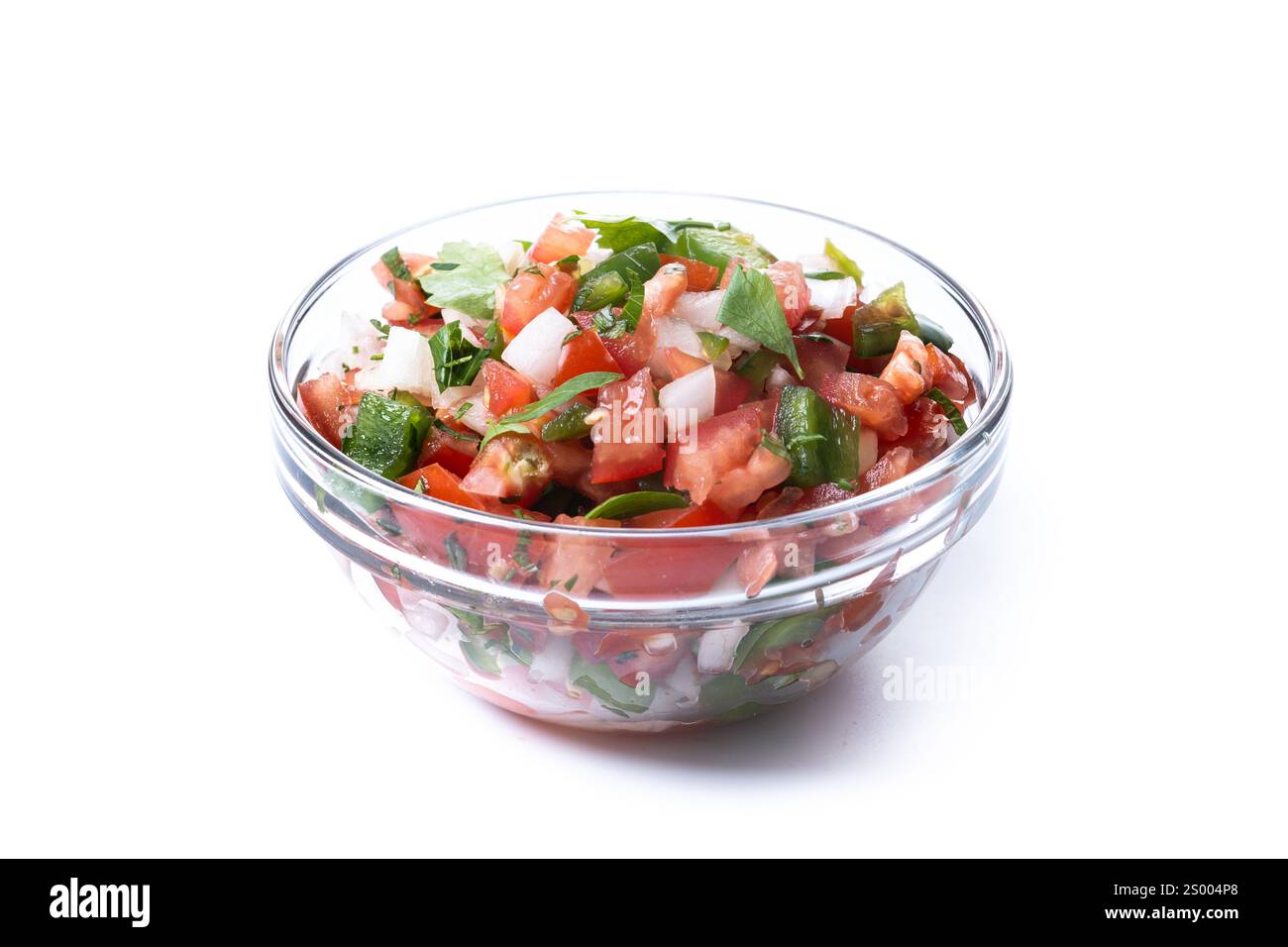 Pico de Gallo sauce isolated on white background Stock Photo - Alamy