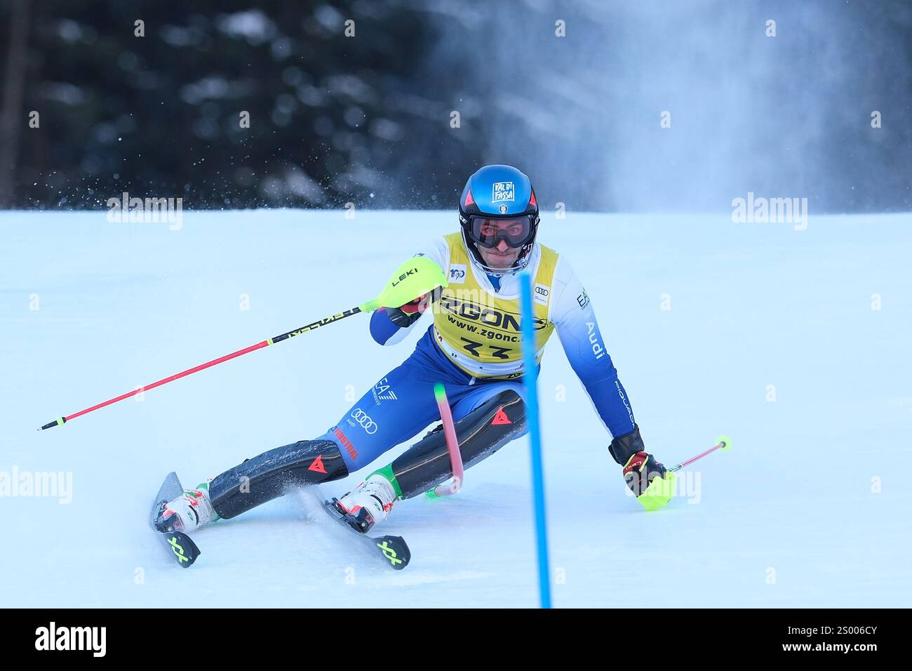 Stefano Gross of Team Italy competes during the Audi FIS Alpine Ski ...