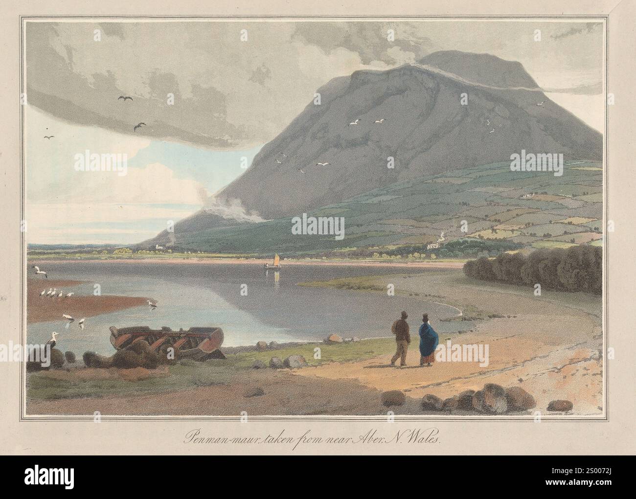Penmaenmawr, Taken from Near Abergwyngregyn, North Wales. Vintage ...