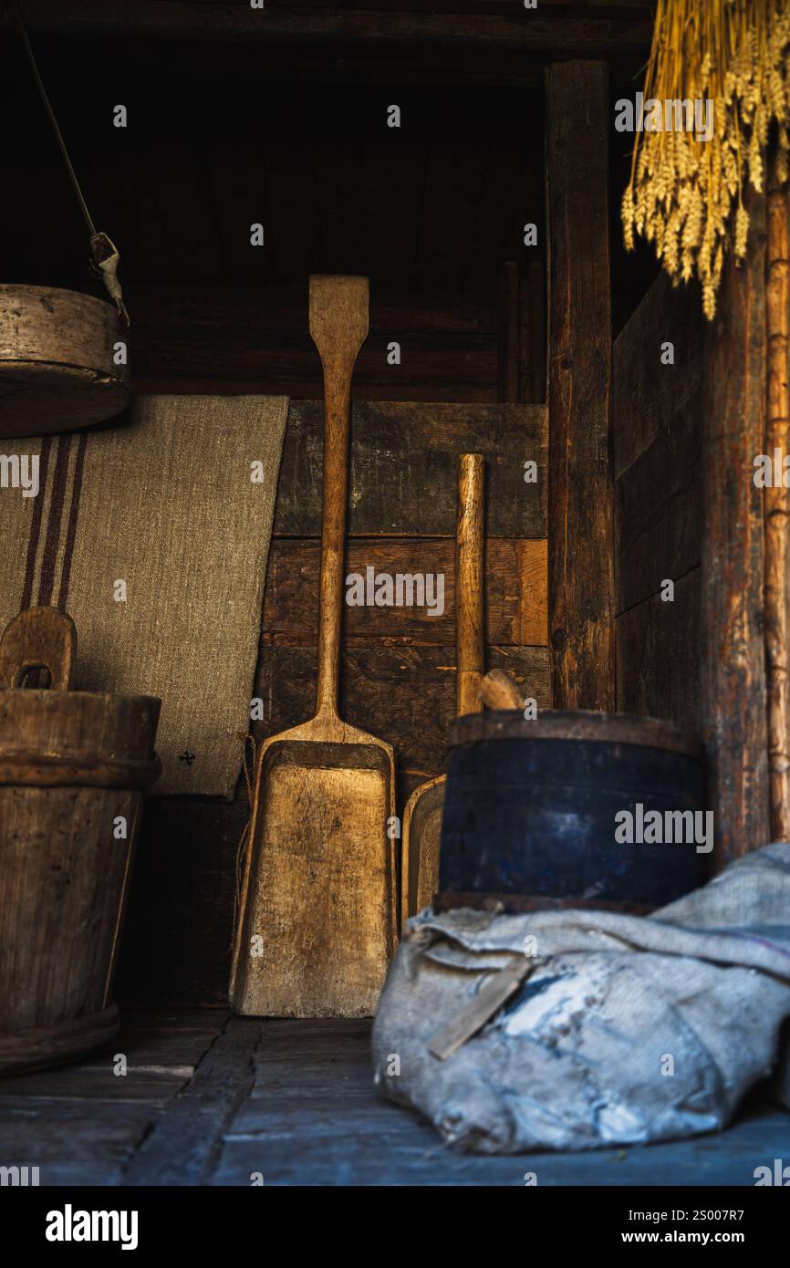 Ancient tools in the exhibition of the Natural History Museum Stock ...