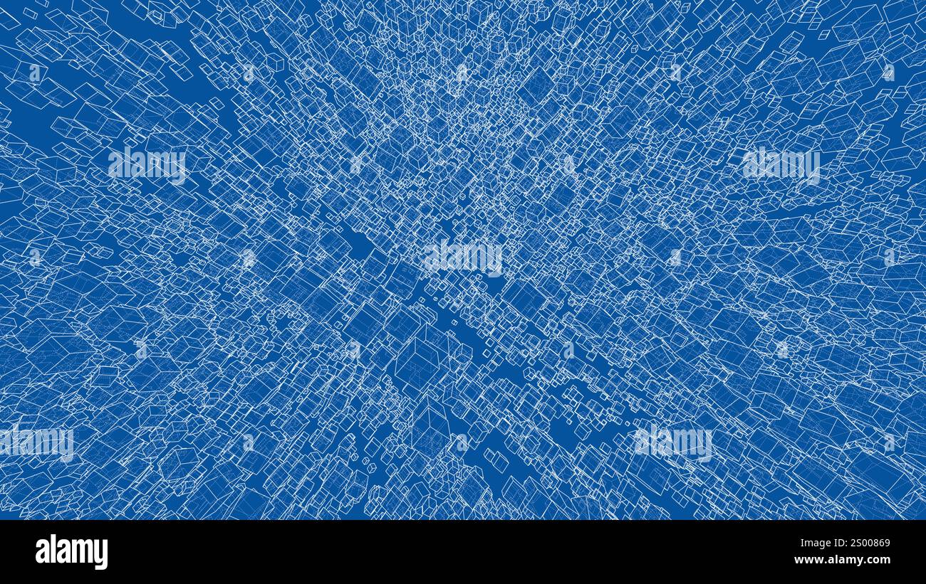 Wireframe Boxes. Sketch style Stock Vector Image & Art - Alamy